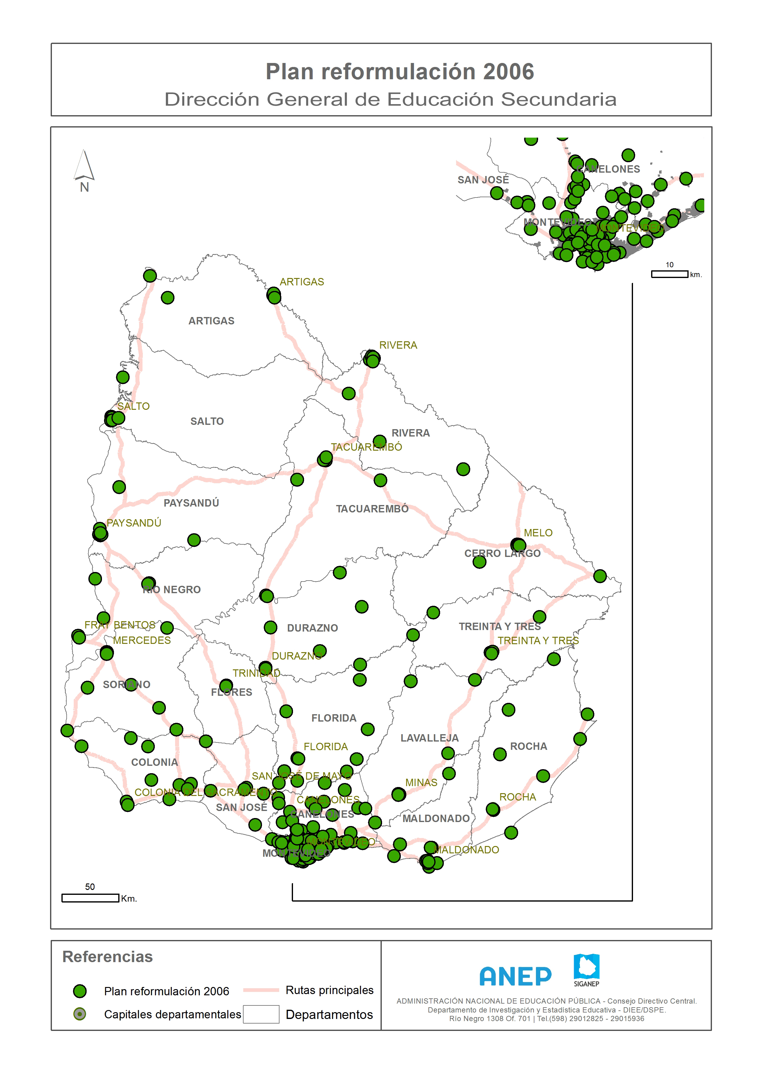 Plan reformulación 2006 - Mapa | pcentrales.anep.edu.uy